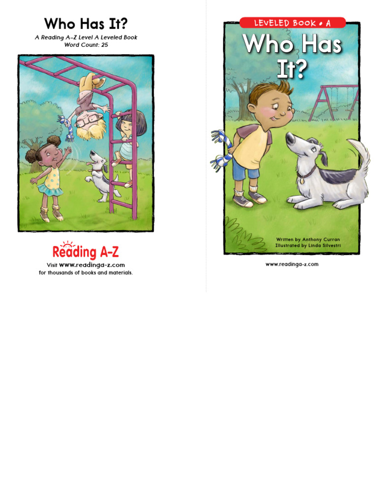 RAZ - A - Who Has It - Book DS | PDF