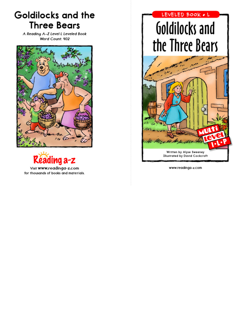 Goldilocks and the Three Bears Book | PDF | Goldilocks And The Three ...
