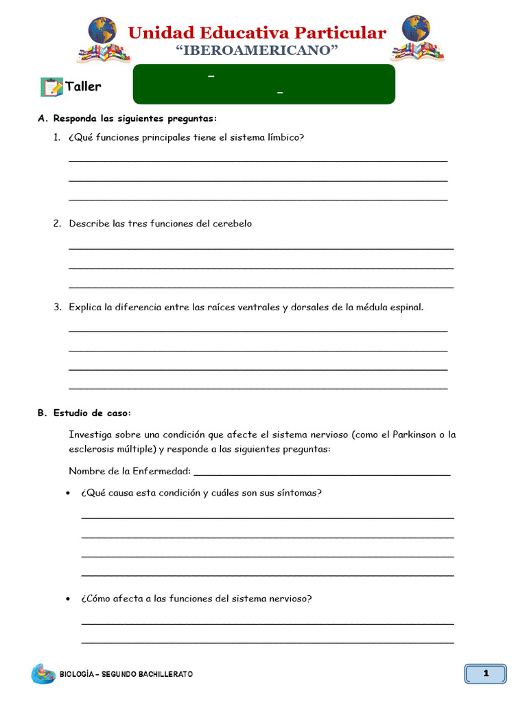 Tarea - Biolog-A - U6 s4 - 2do Bgu | PDF