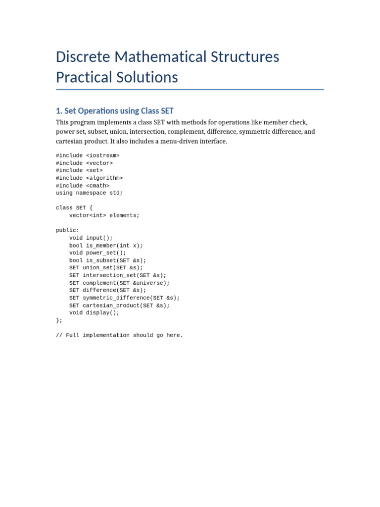 DMS Practical Solutions | PDF