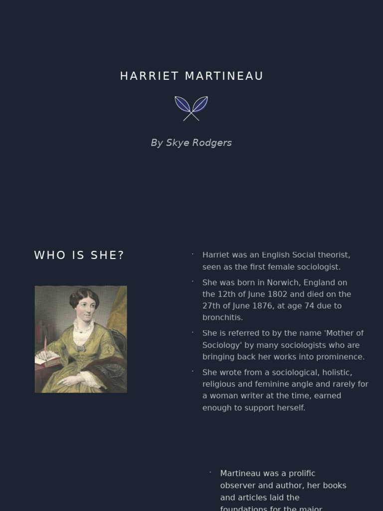 Harriet Martineau - Copy | PDF | Sociology | Liberal Arts Education
