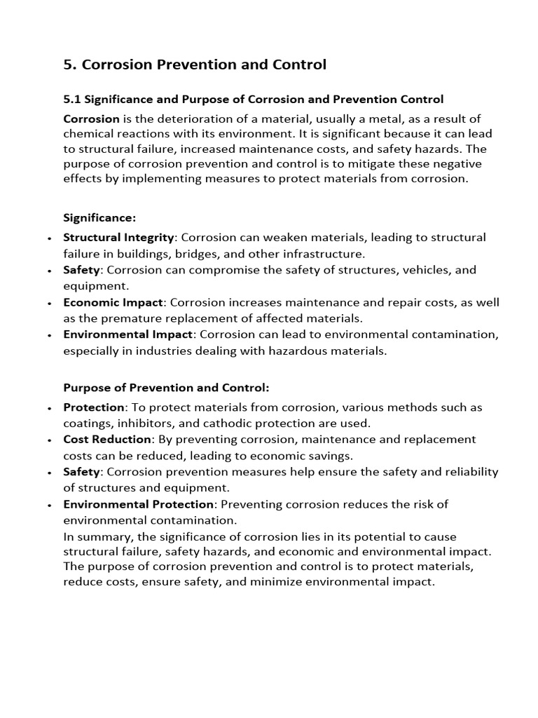 5 - Corrosion Prevention and Control | PDF | Corrosion | Materials
