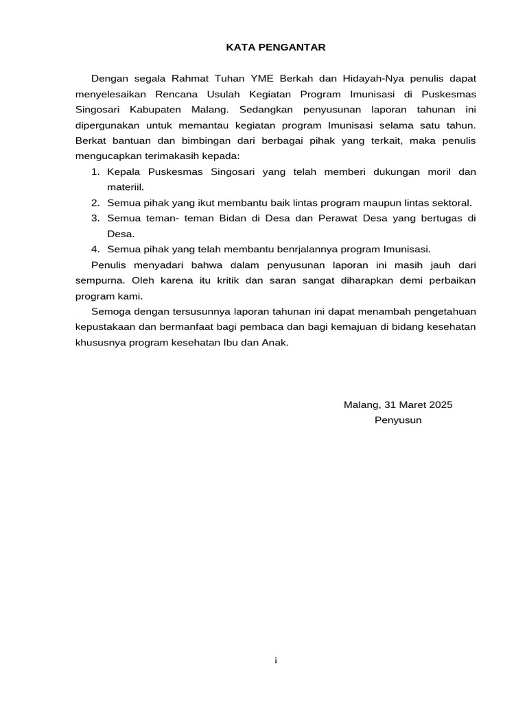 Ruk Imunisasi 2026 | PDF