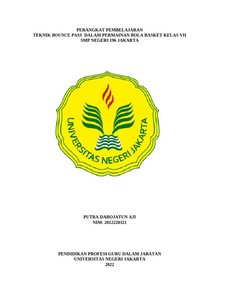 Perangkat Pembelajaran Aksi 1 (Bola Basket) | PDF