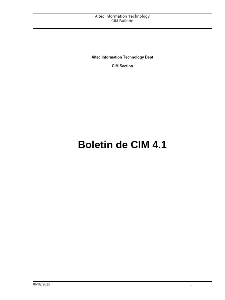 Bulletin de CIM | PDF | Información | Informática