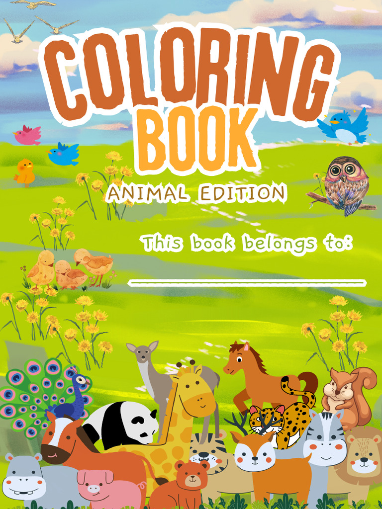 Kid's Coloring Book - Animal Edition | PDF | Zoology