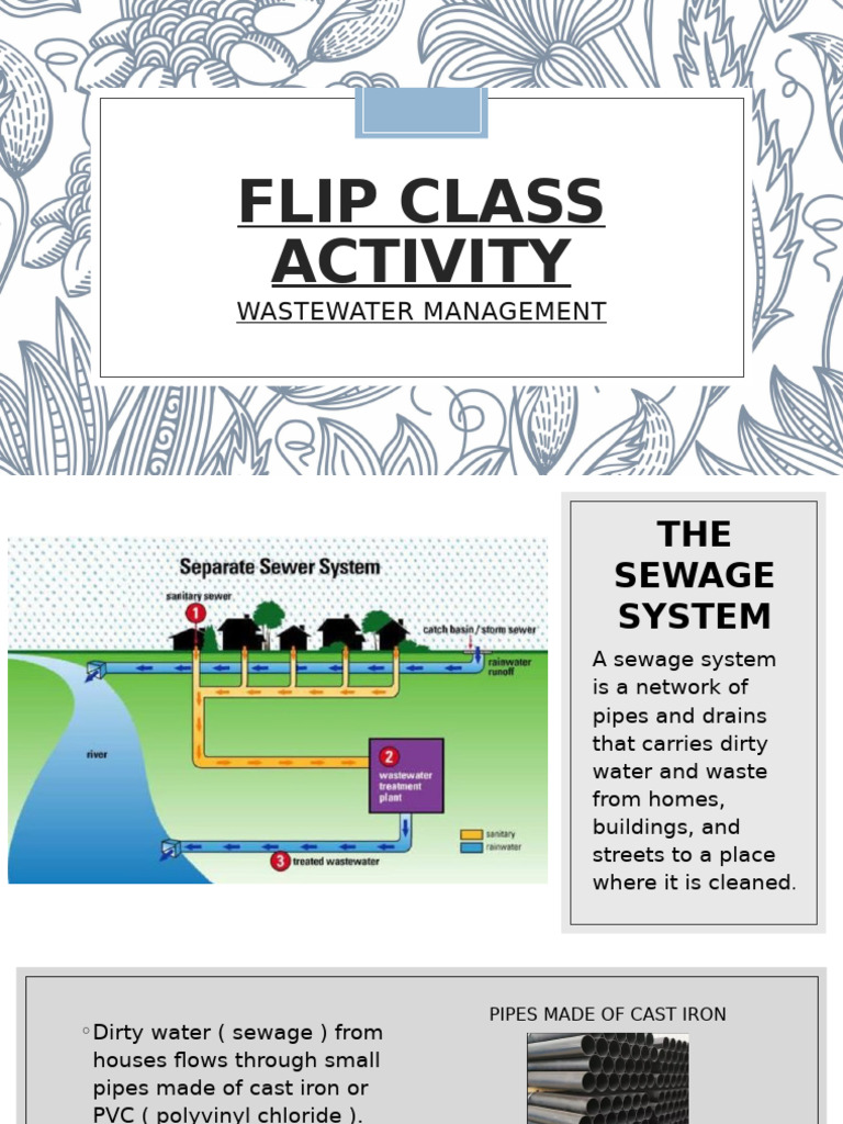 FLIP CLASS ACTIVITY, wastewater management, ppt, screening ppt, wwtp ...