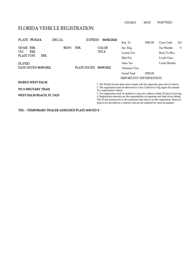 FL Reg | PDF