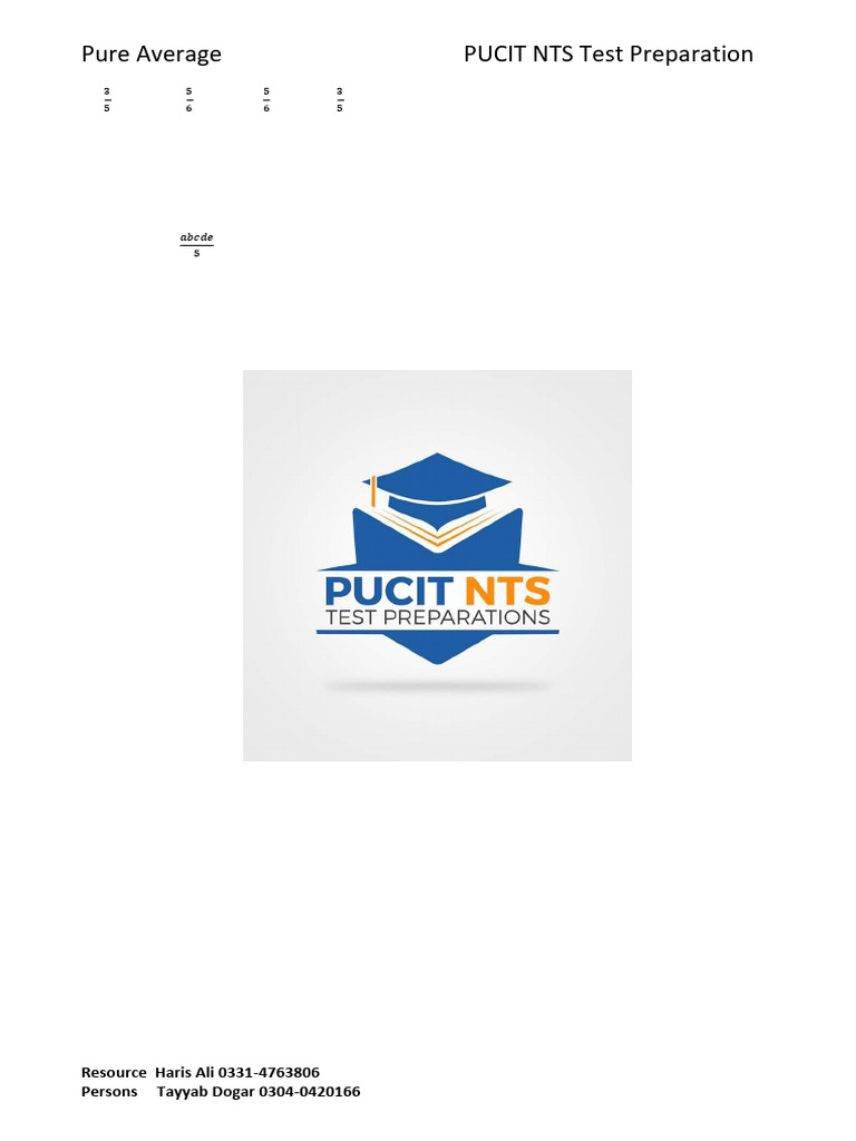 Average Practice Question Part1 | PDF | Arithmetic | Number Theory