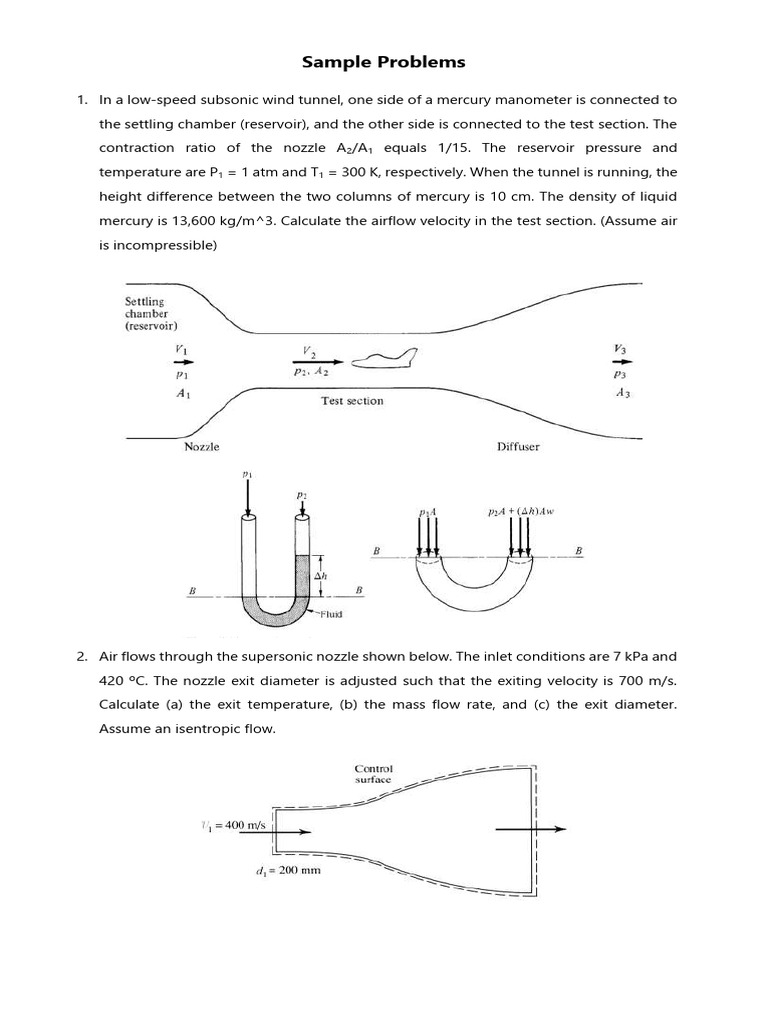 1SP - Sample Problems - Review On Thermo-Total Conditions | PDF
