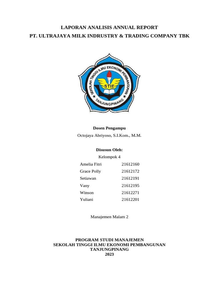 Kelompok 4 Annual Report | PDF