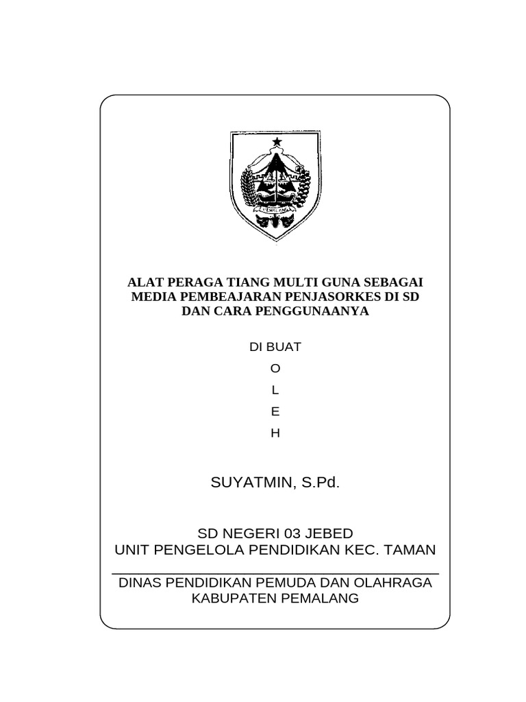 Alat Peraga Multi Guna untuk Penjas SD | PDF