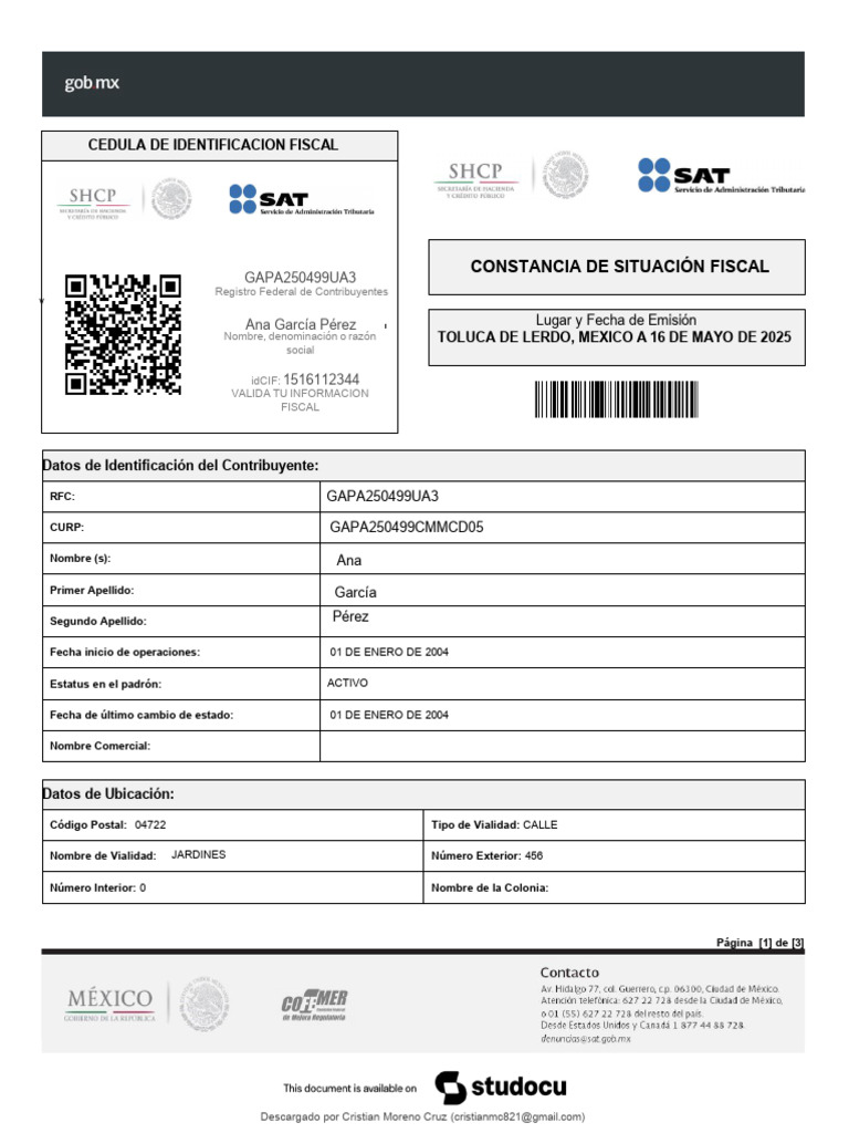 rfc notarial | PDF | Impuestos | Documentos legales