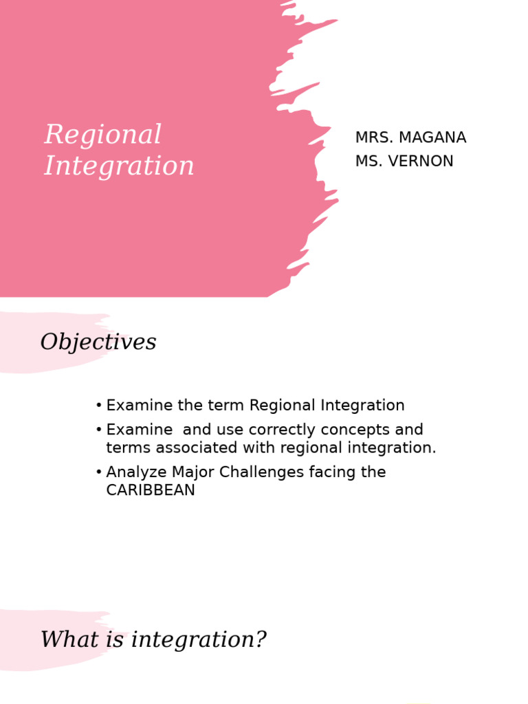 Regional Integration 1 - Social Studies | PDF | Regional Integration ...