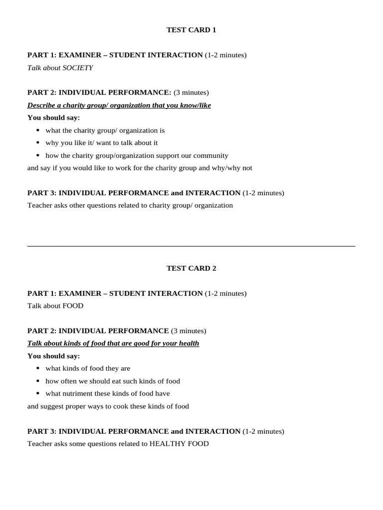 Speaking Cards NN3 Final | PDF