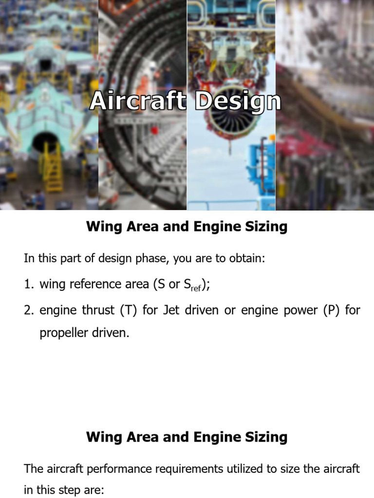 Wing Sizing | PDF | Aircraft | Jet Engine
