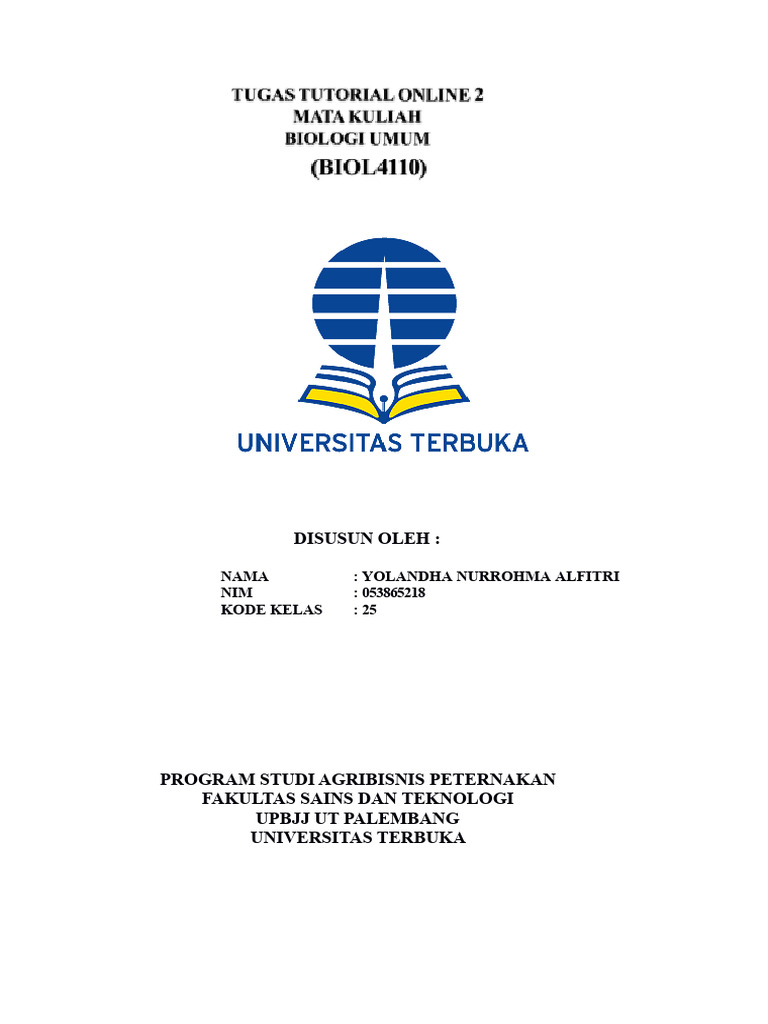 Tuton 2 Biologi Umum Yolan | PDF