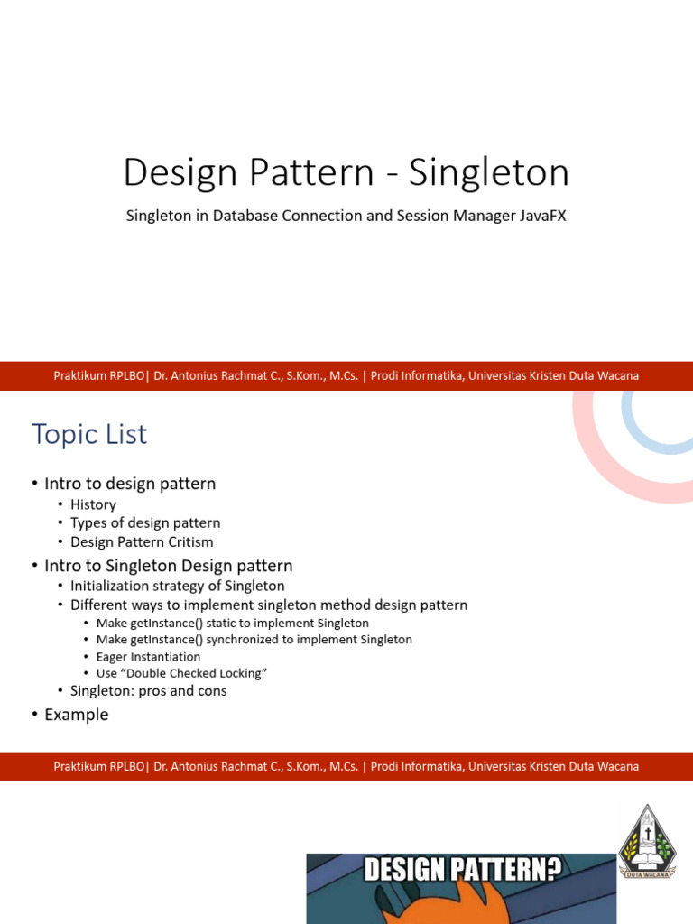 12 - Singleton Design Pattern | PDF