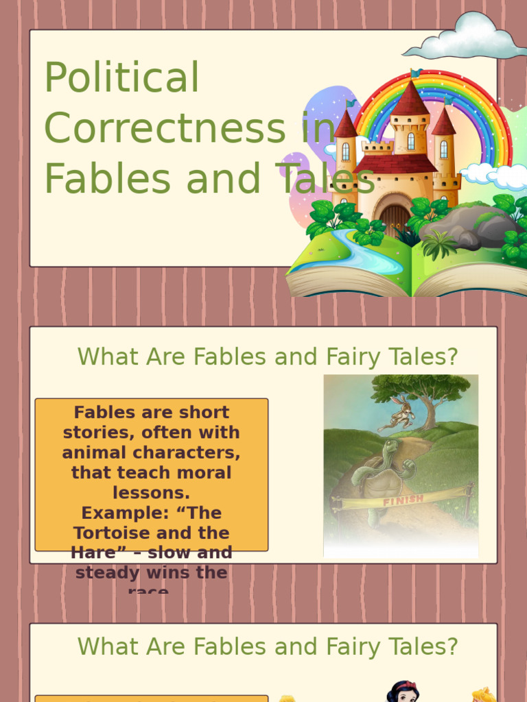 Political Correctness in Fables and Tales | PDF | Fairy Tales ...