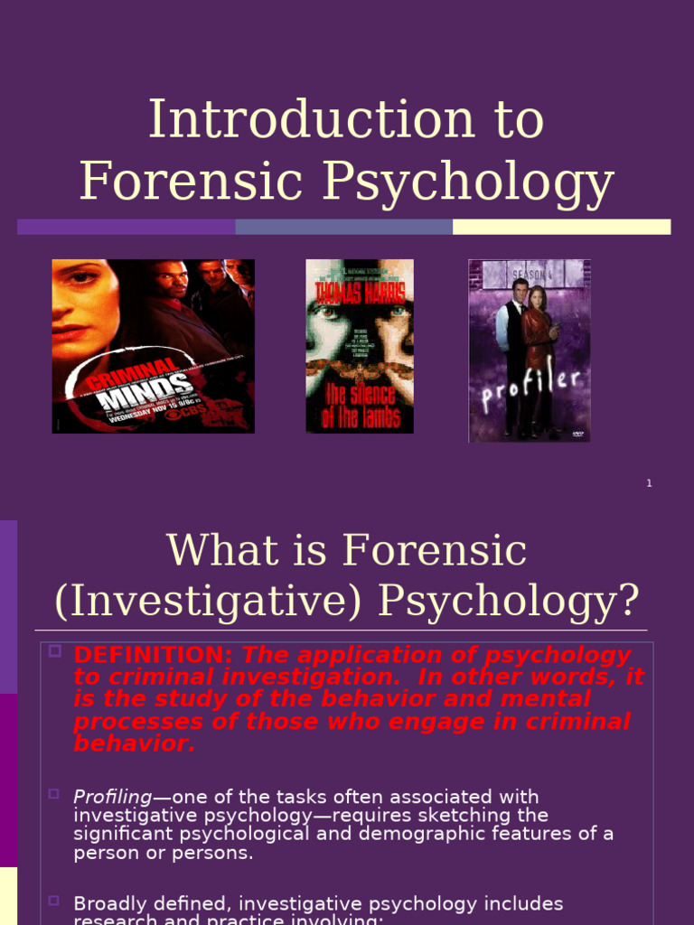 Forensic Psychology: Understanding Criminal Profiling | PDF | Offender ...