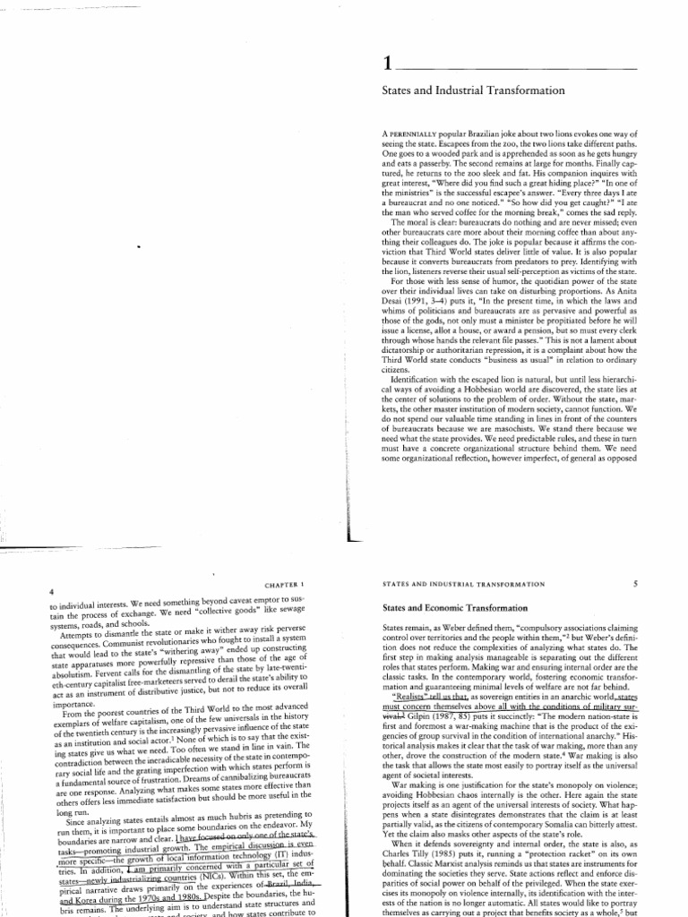 Evans, Embedded Autonomy | PDF | Economies