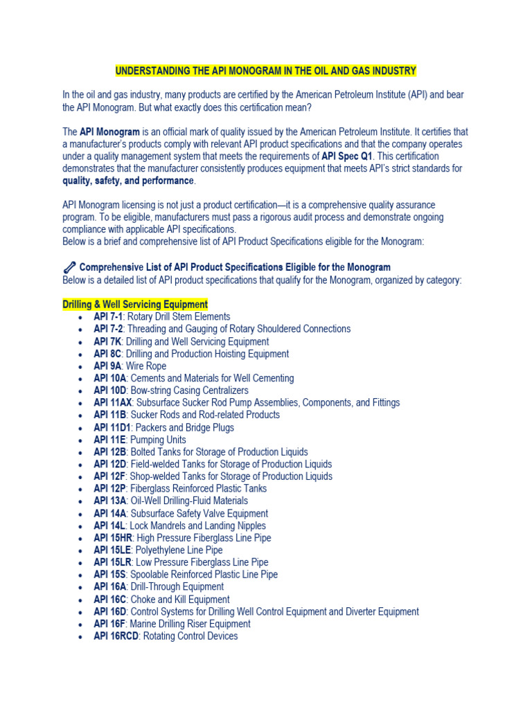 Understanding The API Monogram in The Oil and Gas Industry 1747024797 ...