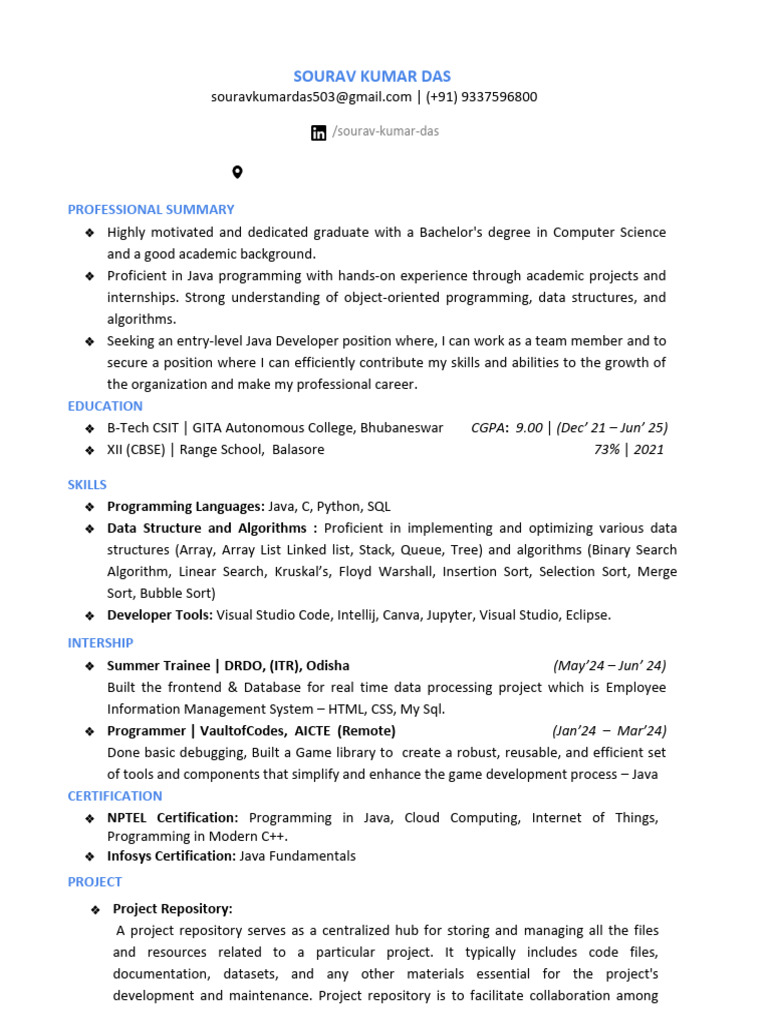 Sourav Kumar Das | PDF | Computer Programming | Databases