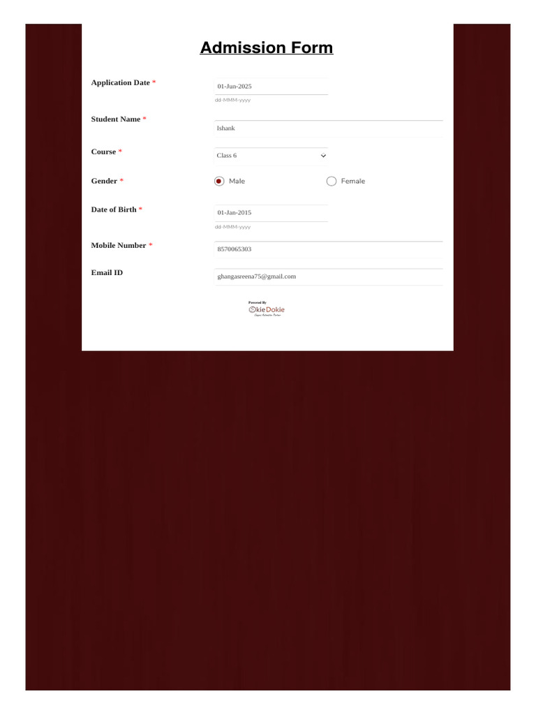 SampleAdmissionEnquiryForm (5) | PDF