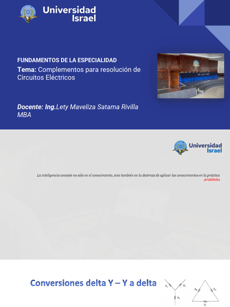 Análisis de Circuitos: Delta y Y | PDF | Red eléctrica | Resistor