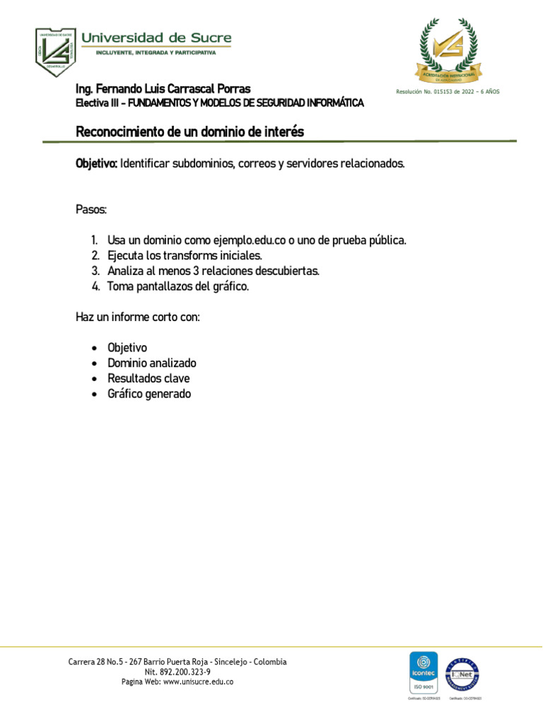 Actividad 9 - Maltego | PDF