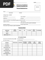 Student Placement Form and Guidelines | PDF | Recruitment