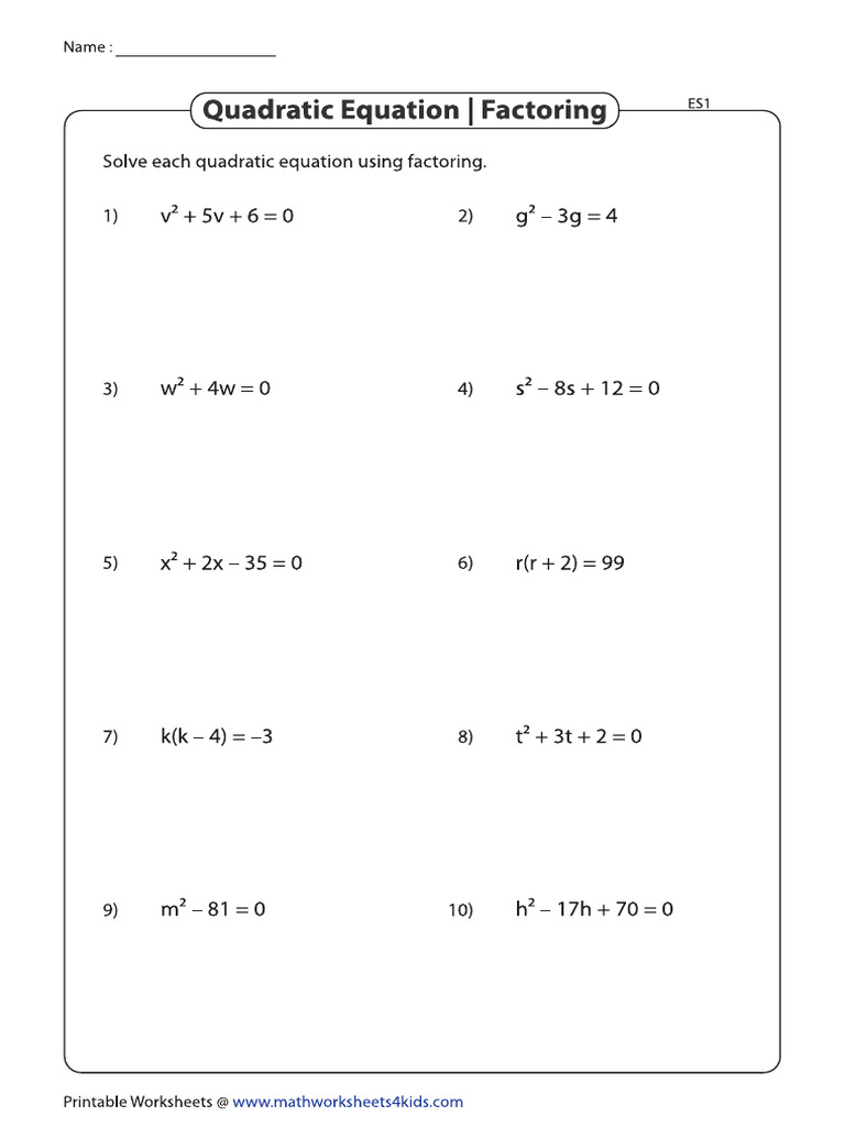 Factorization Easy 1 | PDF