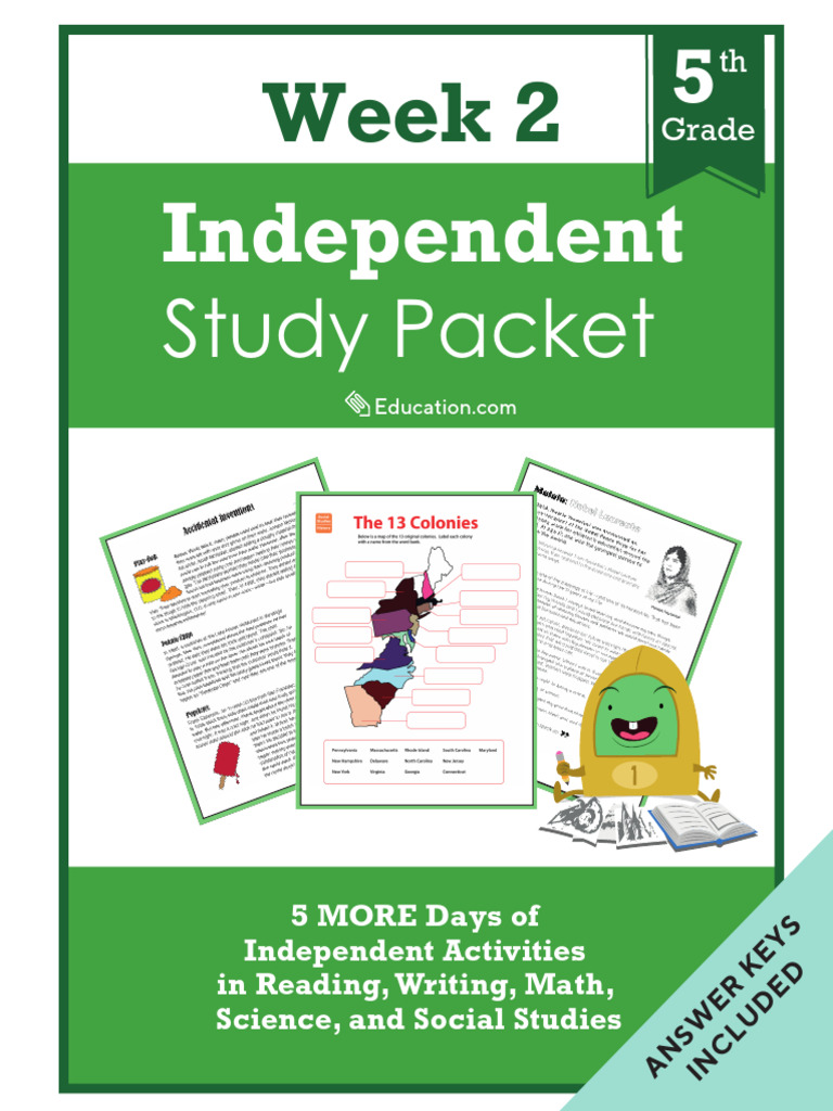 Independent Study Packet 5th Grade Week 2 | PDF | Malala Yousafzai