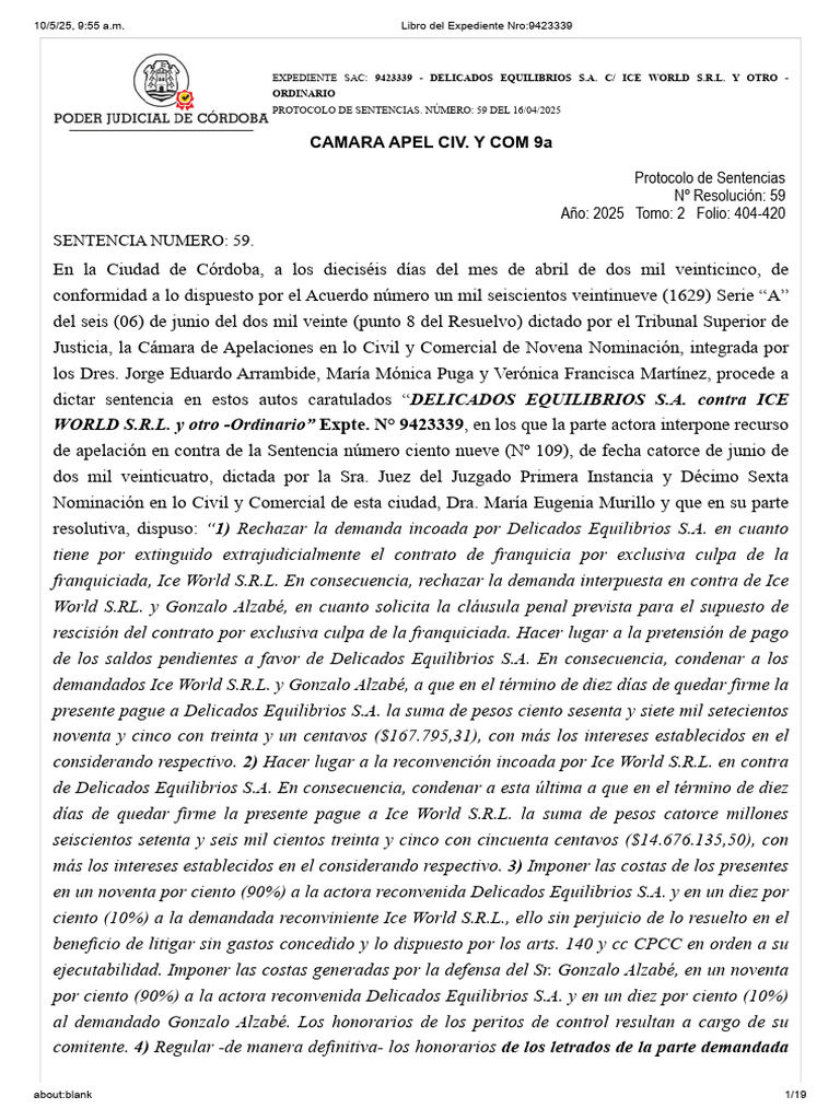 Caso Xito Myc 1748836227 | PDF | Franquiciamiento | Apelación
