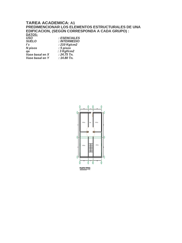 Predimencionar Los Elementos Estructurales de Una Edificacion | PDF