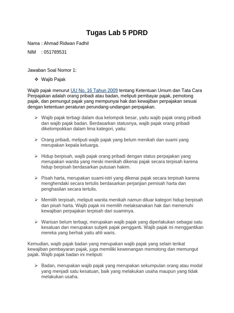 Tugas PDRD 5 | PDF