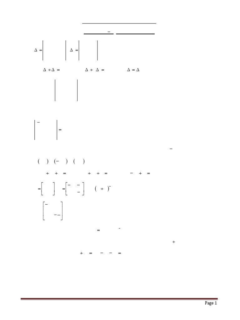 CH 4 Determinants Multiple Choice Questions With Answers | PDF ...