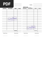 Template Nota Kosong untuk Bisnis | PDF