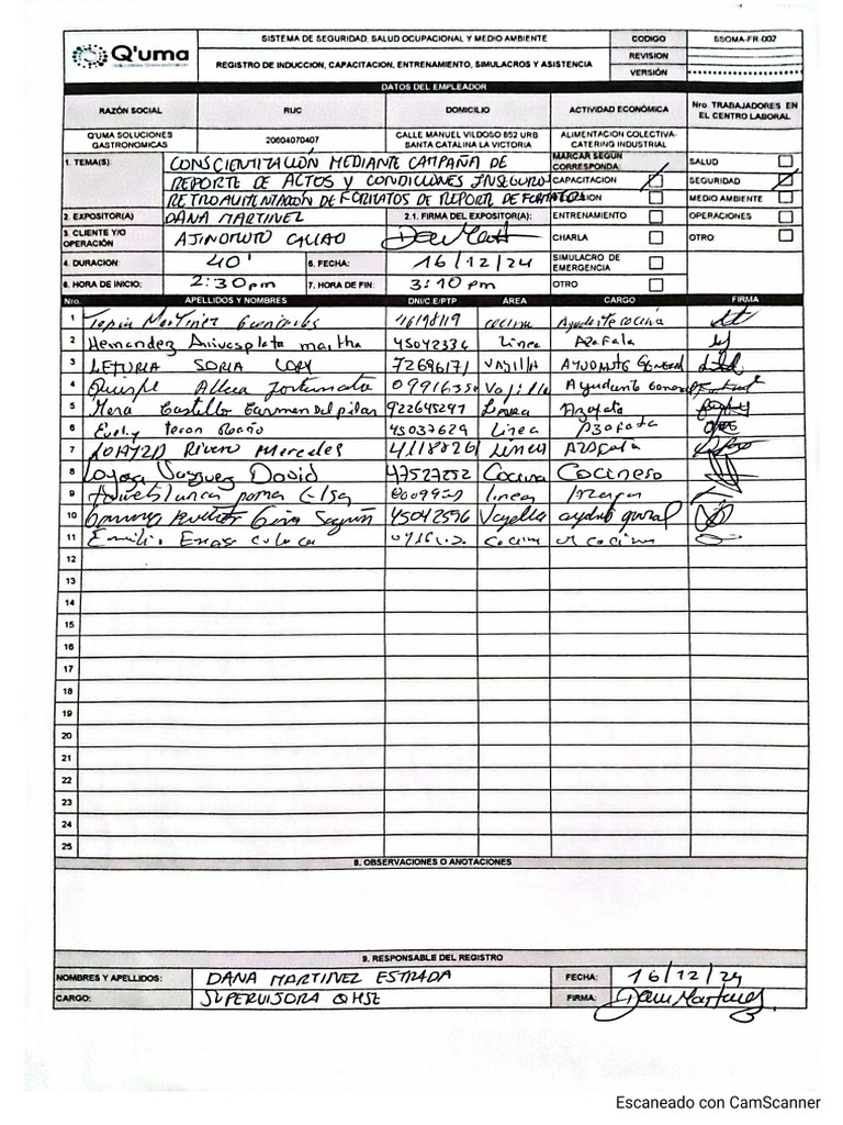 Capacitacion Al Personal Sobre Reporte de Equipo Defectuoso | PDF