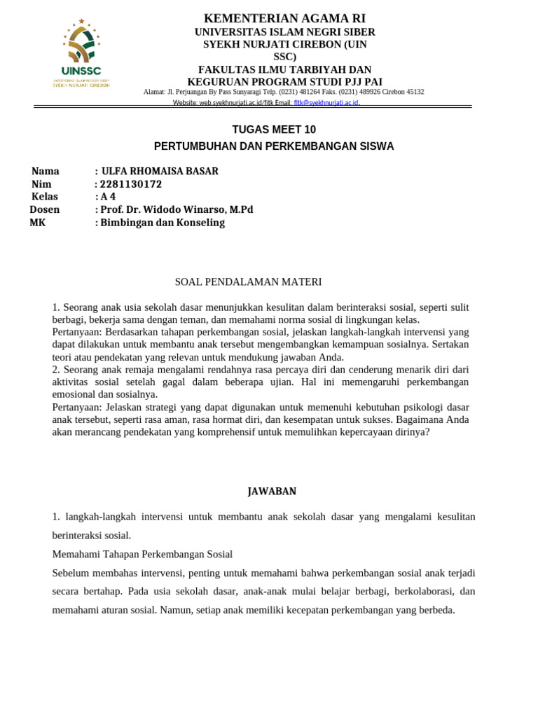 Tugas 2 - BK Analisis | PDF