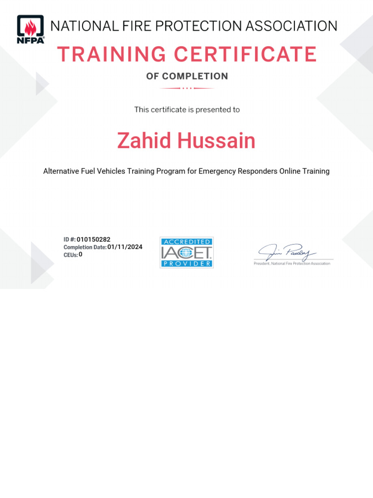 Alternative Fuel Vehicles Training Program | PDF