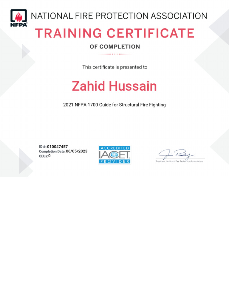 Nfpa 1700 | PDF