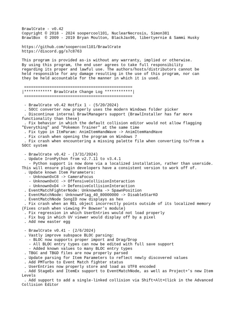 Changelog | PDF | Computer File | Software Bug