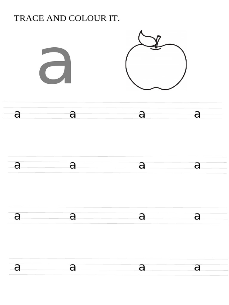 TRACE AND COLOUR IT (A) | PDF