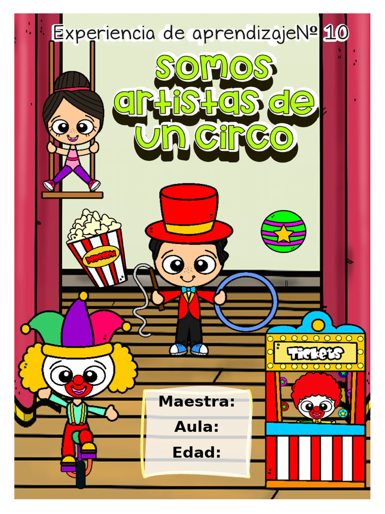 Eda10 - s1 - 3 Años-Circo | PDF | Aprendizaje | Salón de clases