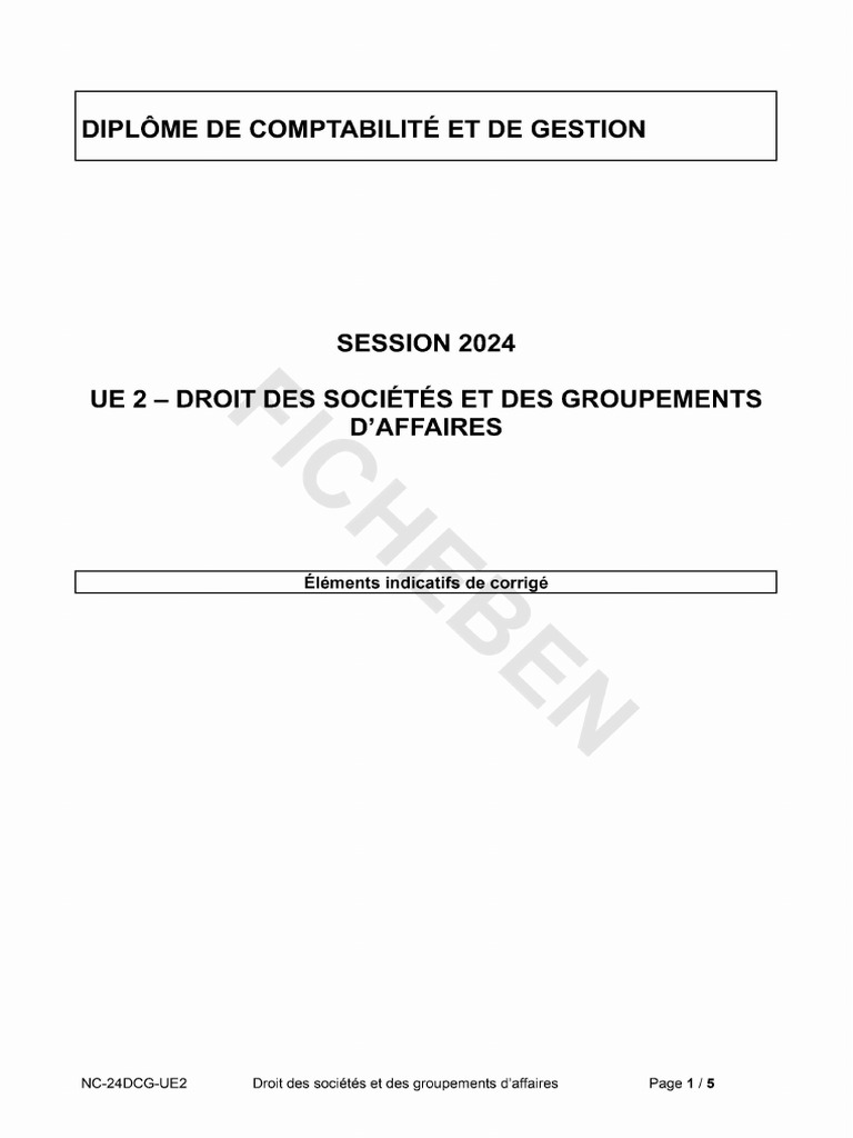 NC 24DCG UE2 Corrige | PDF