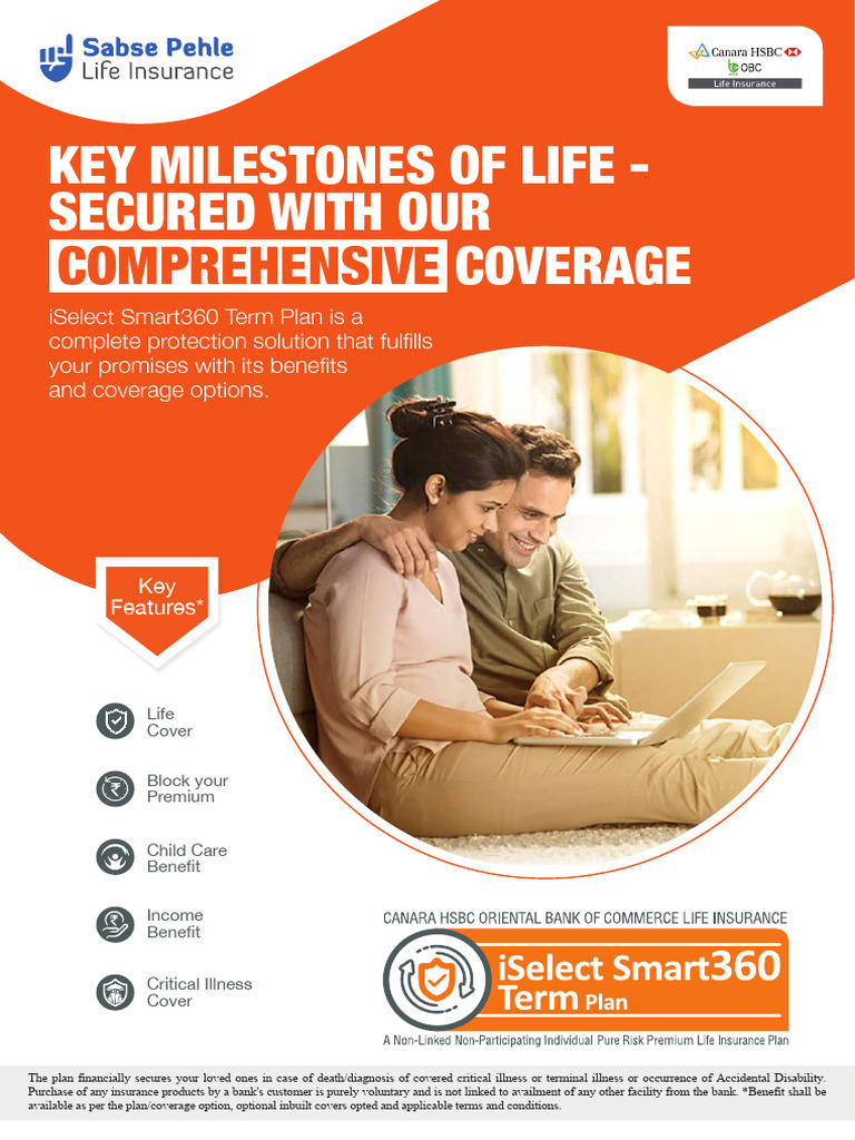ISelect Smart360 Term Plan Brochure | PDF | Insurance | Life Insurance