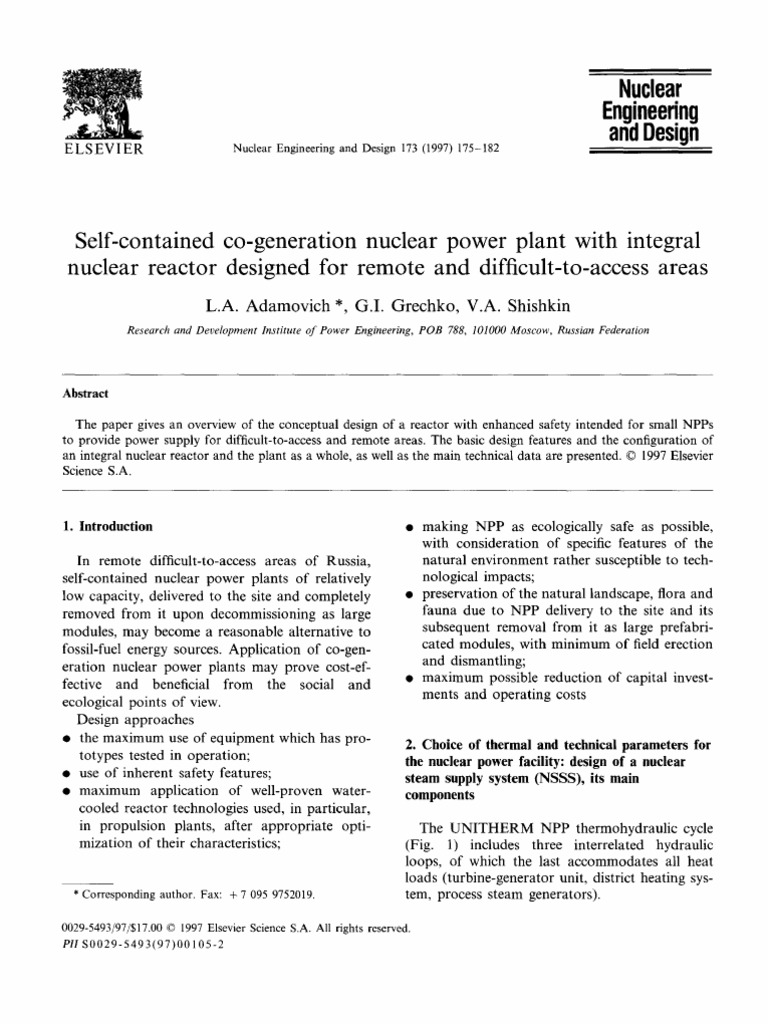 Nuclear Engineering and Design | PDF | Nuclear Power Plant | Nuclear ...