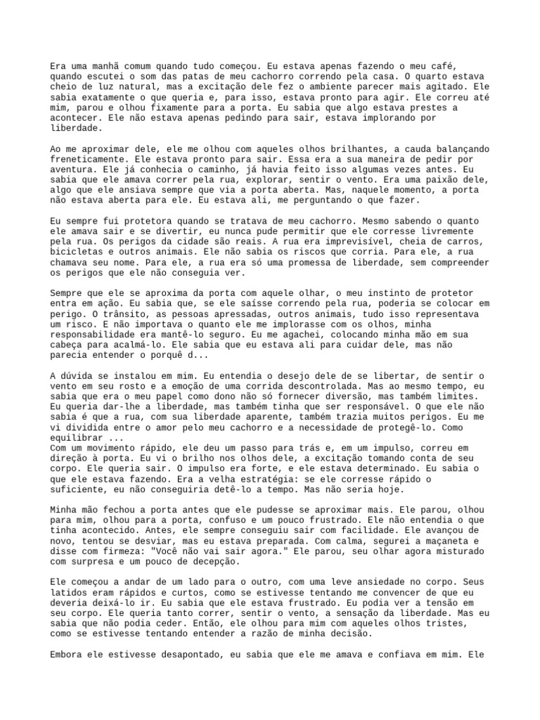 Meu Cachorro Roteiro Completo | PDF | Cães | Liberdade