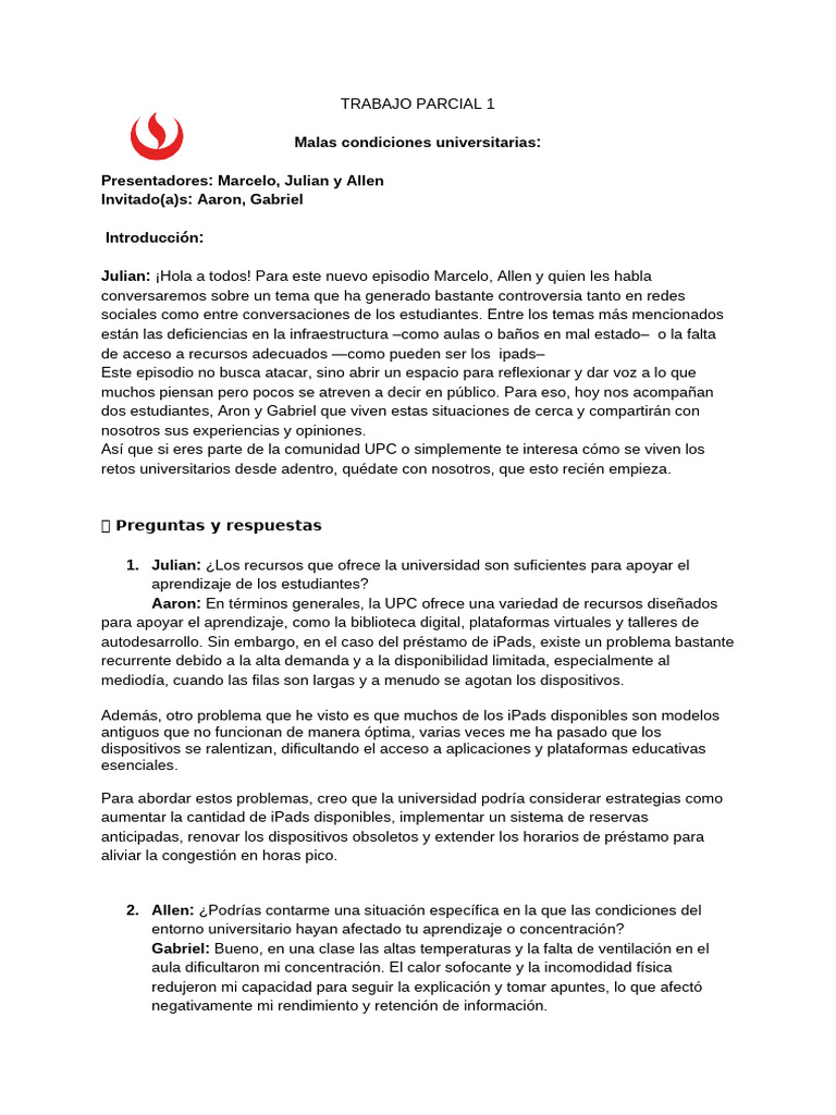 Trabajo Parcial 1 AEL 2025 | PDF | Aprendizaje